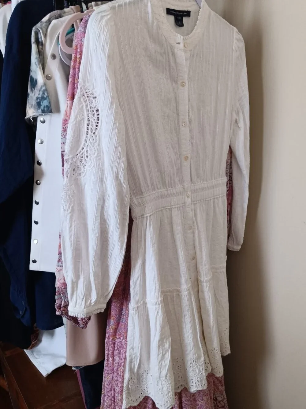 French Connection | Dresses | Nwt French Connection White Intricate ...